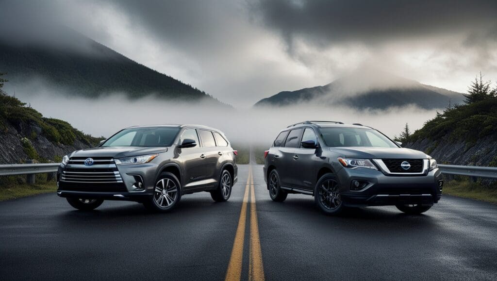 Nissan Pathfinder vs Toyota Highlander| Amazing Cars and Drives