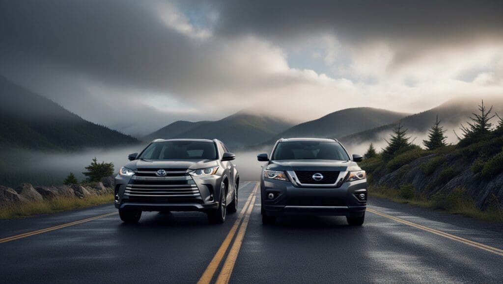 Nissan Pathfinder vs Toyota Highlander| Amazing Cars and Drives