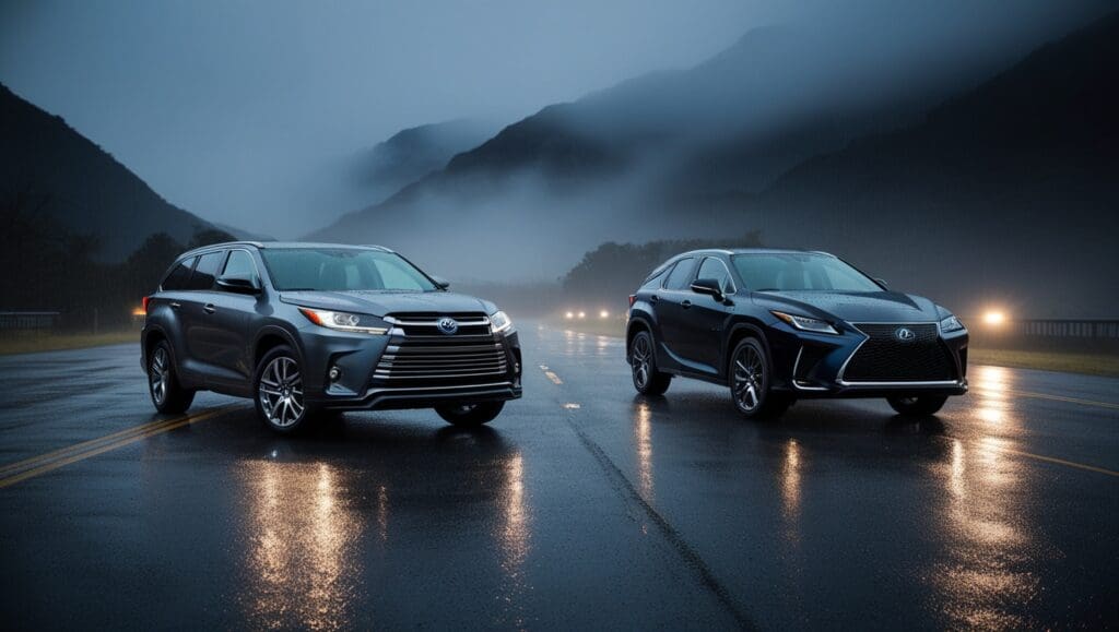 Toyota Highlander vs Lexus RX | Amazing Cars and Drives