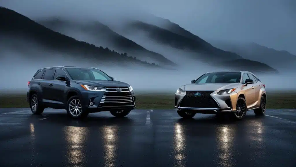 Toyota Highlander vs Lexus RX | Amazing Cars and Drives