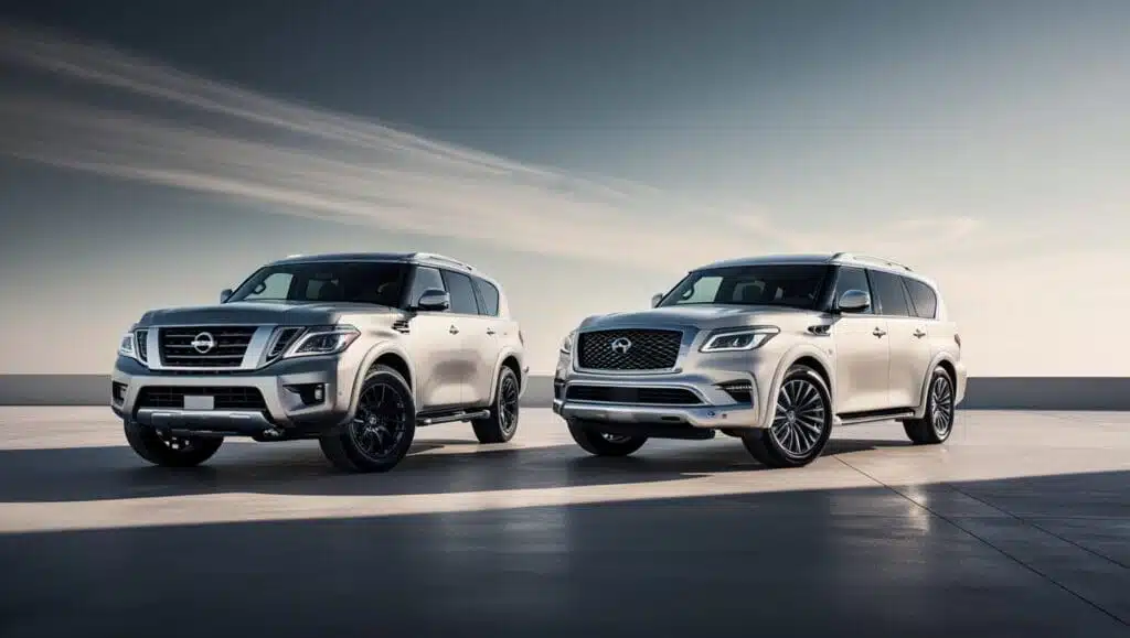 Infiniti QX80 vs Nissan Armada | Amazing Cars and Drives
