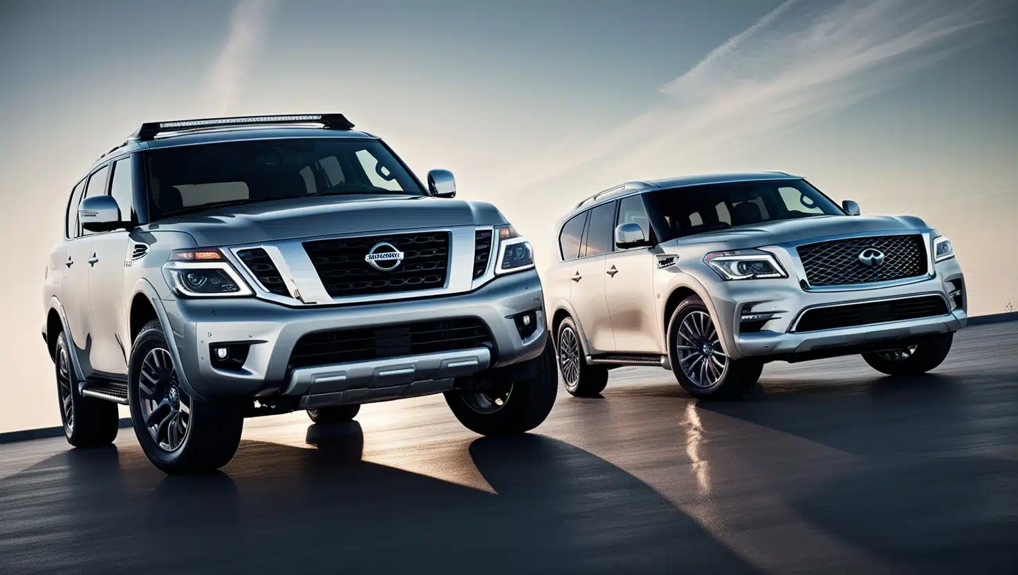 Infiniti QX80 vs Nissan Armada | Amazing Cars and Drives