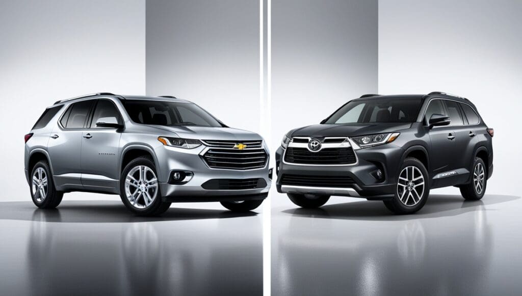 Chevy Traverse vs Toyota Highlander| Amazing Cars and Drives