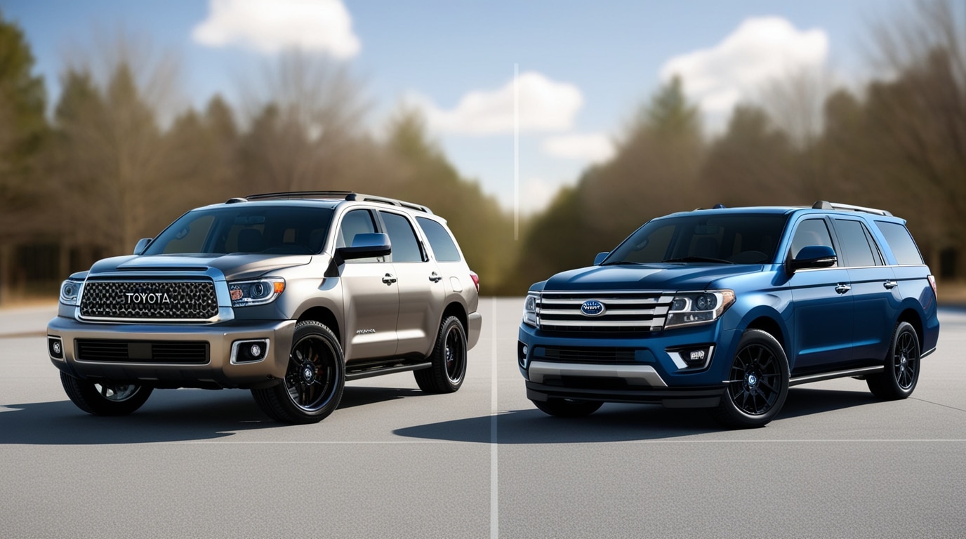 The Toyota Sequoia vs Ford Expedition: A Clash of 2 Titans! | Amazing Cars and Drives