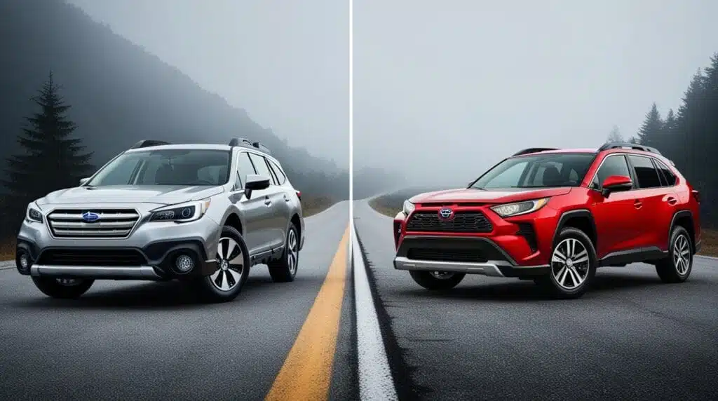 Toyota RAV4 vs Subaru Outback | Amazing Cars and Drives