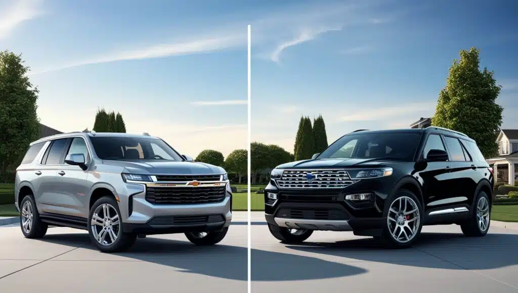Chevrolet Tahoe vs Ford Explorer | Amazing Cars and Drives
