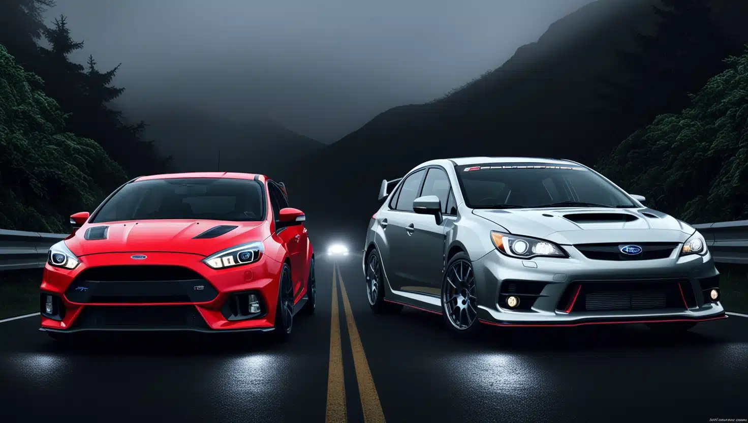 Ford Focus RS vs Subaru WRX STI | Amazing Cars and Drives
