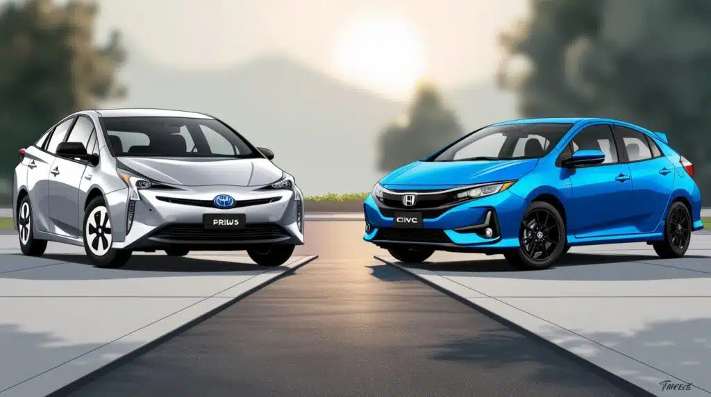 Toyota Prius vs Honda Civic | Amazing Cars and Drives