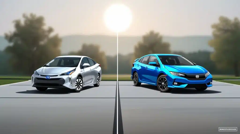 Toyota Prius vs Honda Civic | Amazing Cars and Drives