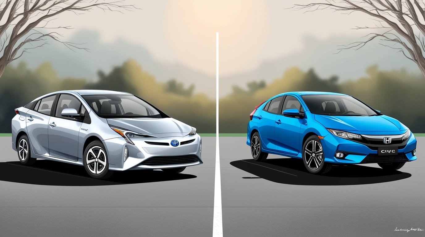 Toyota Prius vs Honda Civic | Amazing Cars and Drives