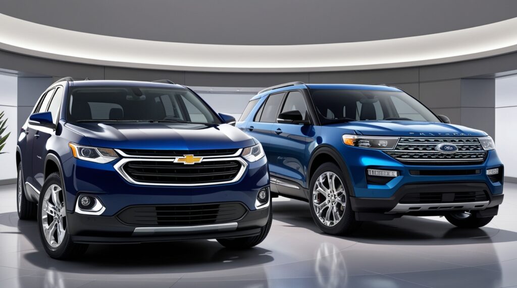 Chevy Traverse vs Ford Explorer | Amazing Cars and Drives