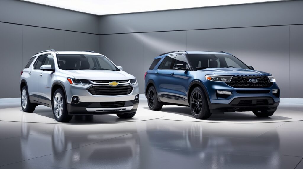 Chevy Traverse vs Ford Explorer | Amazing Cars and Drives