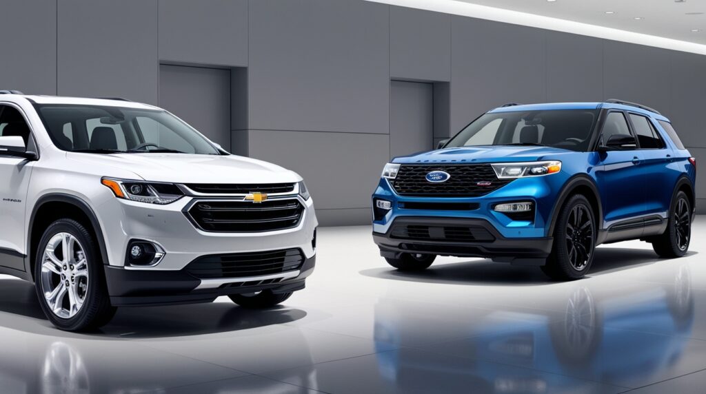 Chevy Traverse vs Ford Explorer | Amazing Cars and Drives