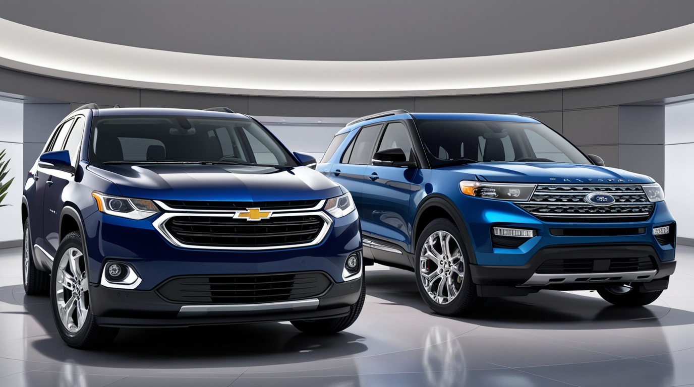 Chevy Traverse vs Ford Explorer | Amazing Cars and Drives