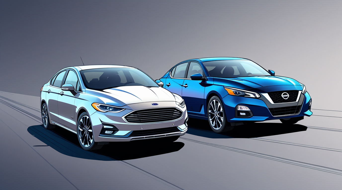 Ford Fusion vs Nissan Altima | Amazing Cars and Drives