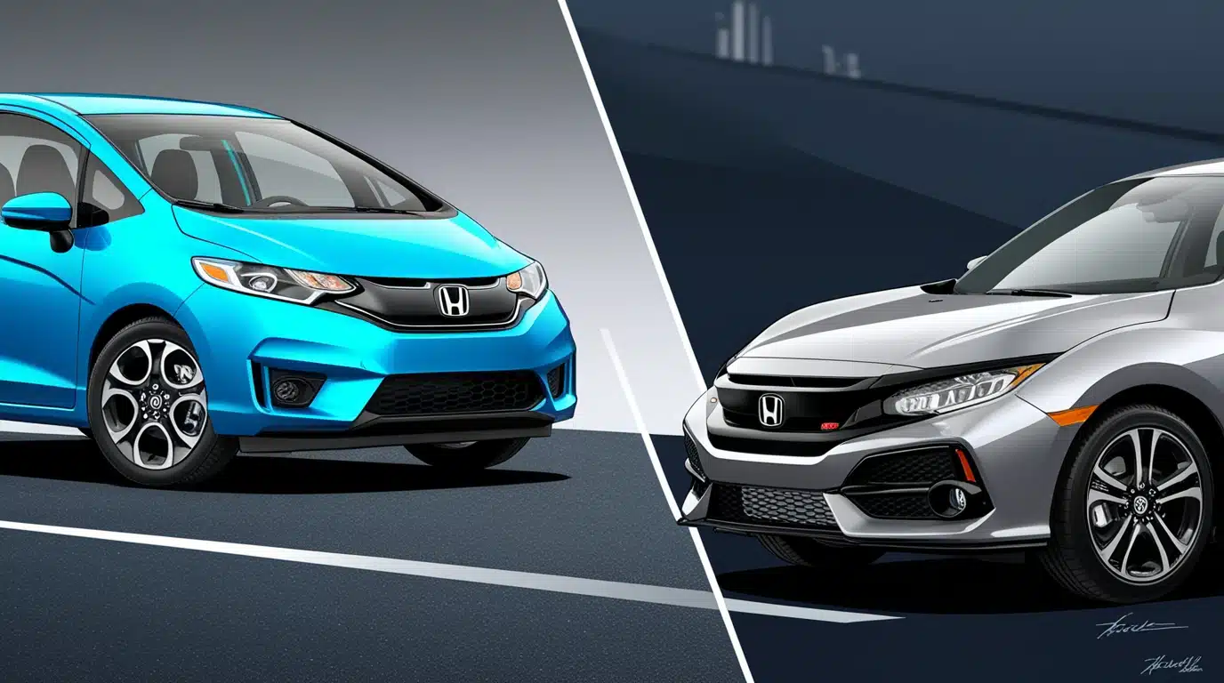 Honda Fit vs Civic Comparison | Amazing Cars and Drives