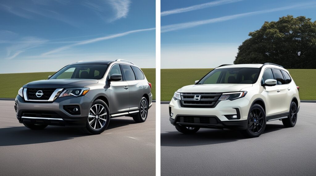 Inspiring Honda Pilot Vs Nissan Pathfinder Specs Photos