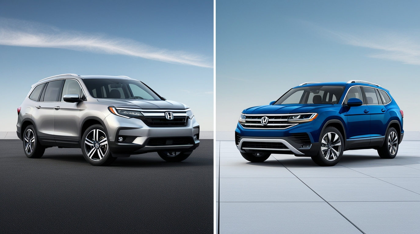 Volkswagen Atlas vs Honda Pilot | Amazing Cars and Drives
