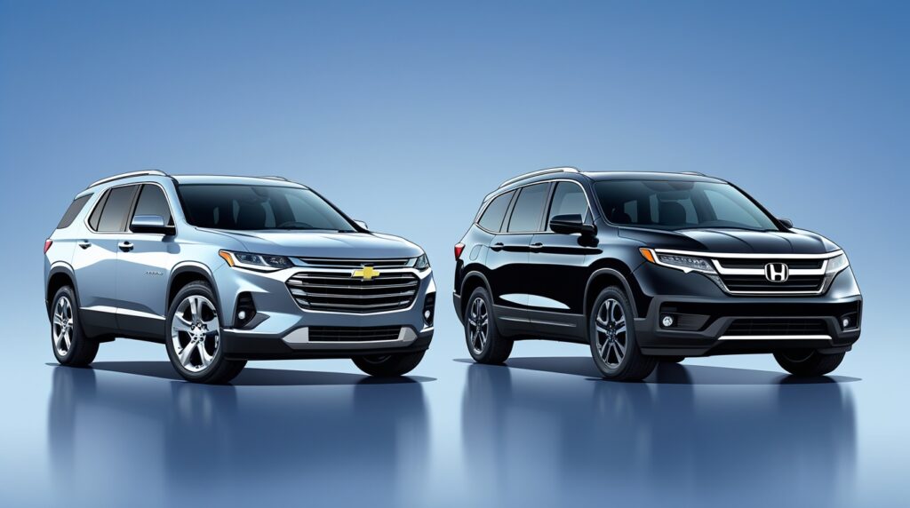 Chevy Traverse vs Honda Pilot | Amazing Cars and Drives