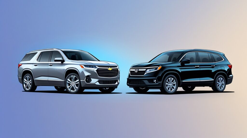 Chevy Traverse vs Honda Pilot | Amazing Cars and Drives