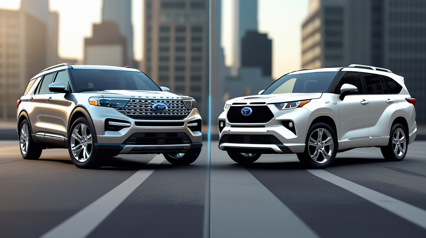Ford Explorer vs Toyota Highlander | Amazing Cars and Drives