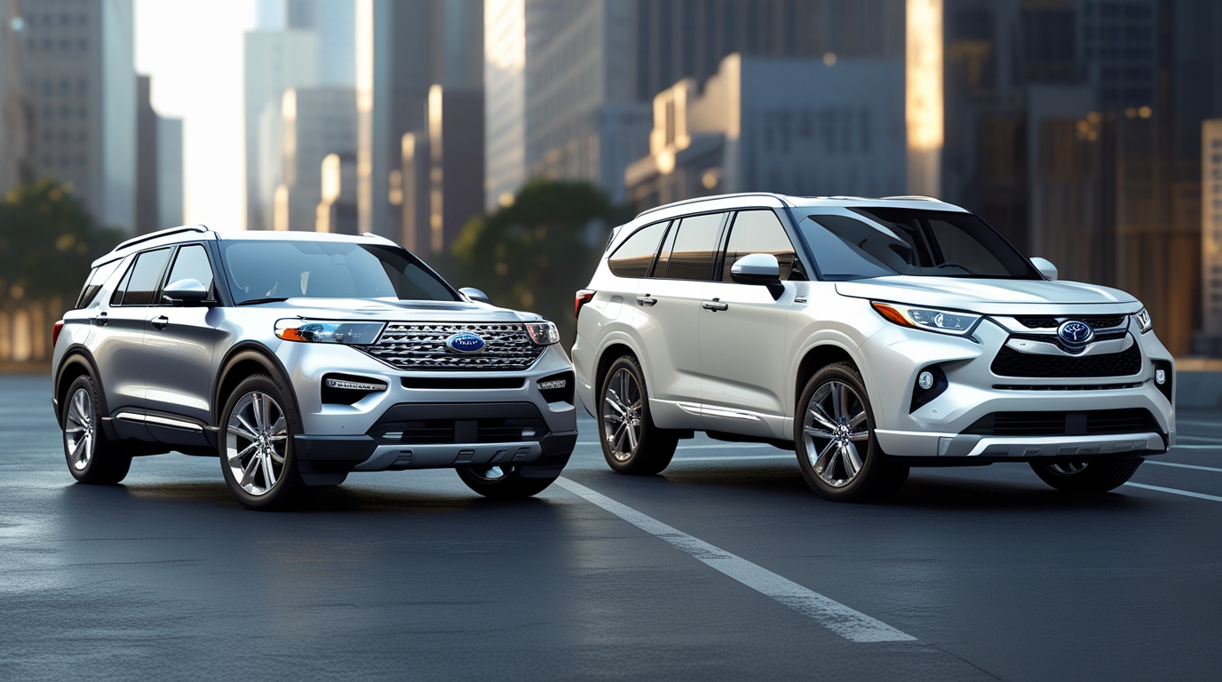 Ford Explorer vs Toyota Highlander | Amazing Cars and Drives