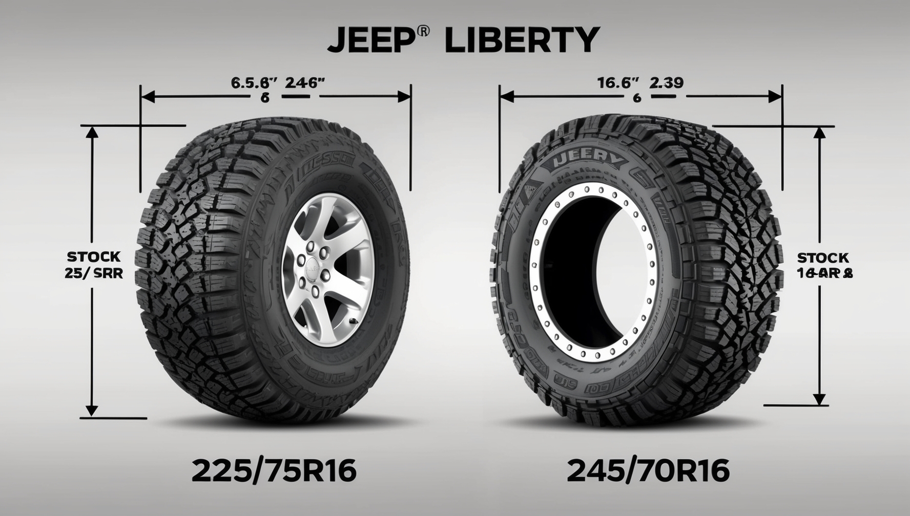 2005 Jeep Liberty Tire Size