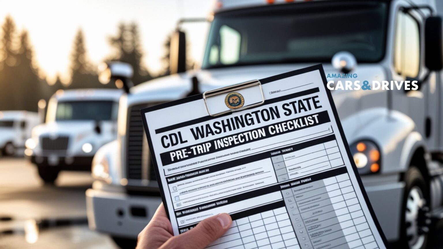 Washington State CDL Pre Trip Inspection Checklist Guide
